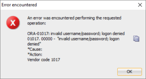 Resolvendo o erro “ORA-01017 Invalid Username/Password logon denied” ao atualizar o banco de 11g ...